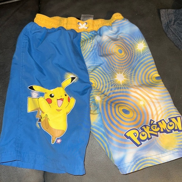 Pokemon | Swim | Kids Sz 5 Pokmon Swim Shorts Pikachu Trunks Boys ...